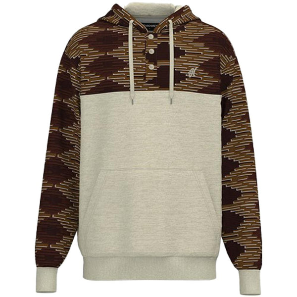 Hooey Mens Cream Aztec Jimmy Hoodie