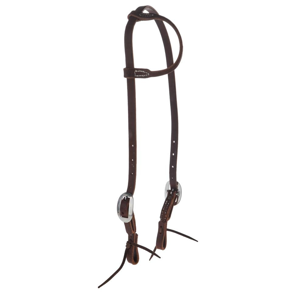 NRS TACK Chocolate Roughout Single Ear Gag Headstall