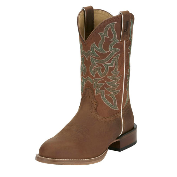 Justin Boot Company Mens Frontier Disco Man Sunset Brown 11In Orange C