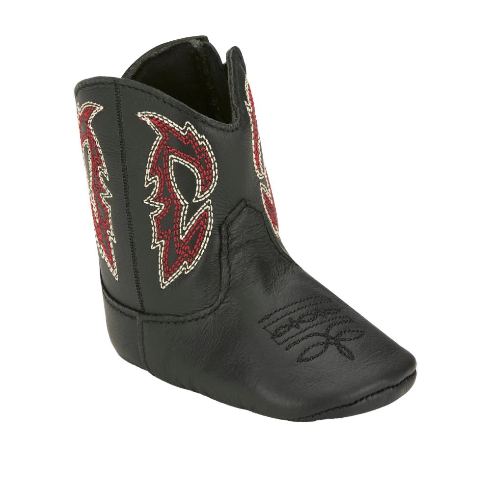 Justin Boot Company Infant Black Baby Canter Leather Boots