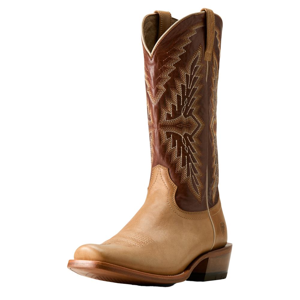 Ariat Men`s Futurity Showman Flaxen Tan 13In Eduring Chocolate Top Boo