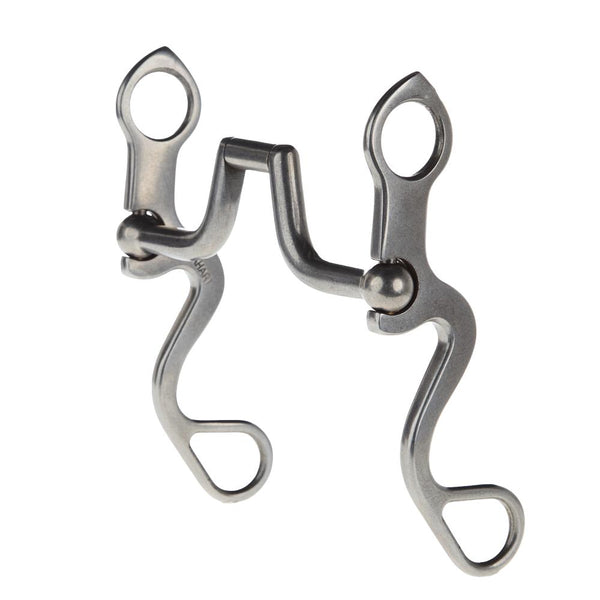 Flaharty Bits & Spurs Calvary Square Hinge Port Shank Bit