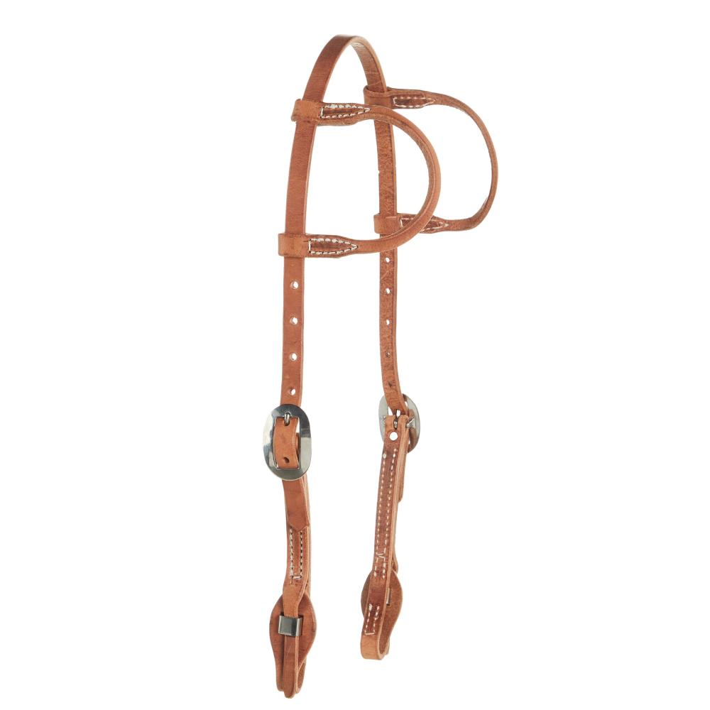 NRS TACK Natural Double Ear Quick Change Headstall