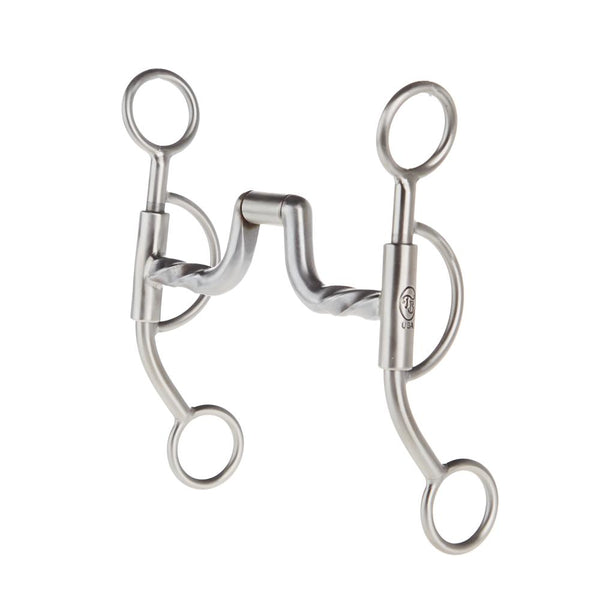 Tom Balding Bits Baseline Twisted Hinge Port Short Shank Bit