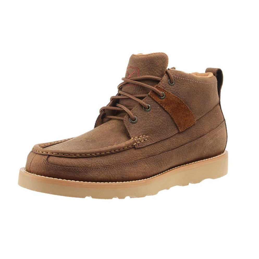 Twisted X Men`s Tobacco Brown Wedge Sole Shoe