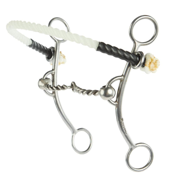 Flaharty Bits & Spurs Twisted Wire Lifesaver Betty Combo Gag Bit