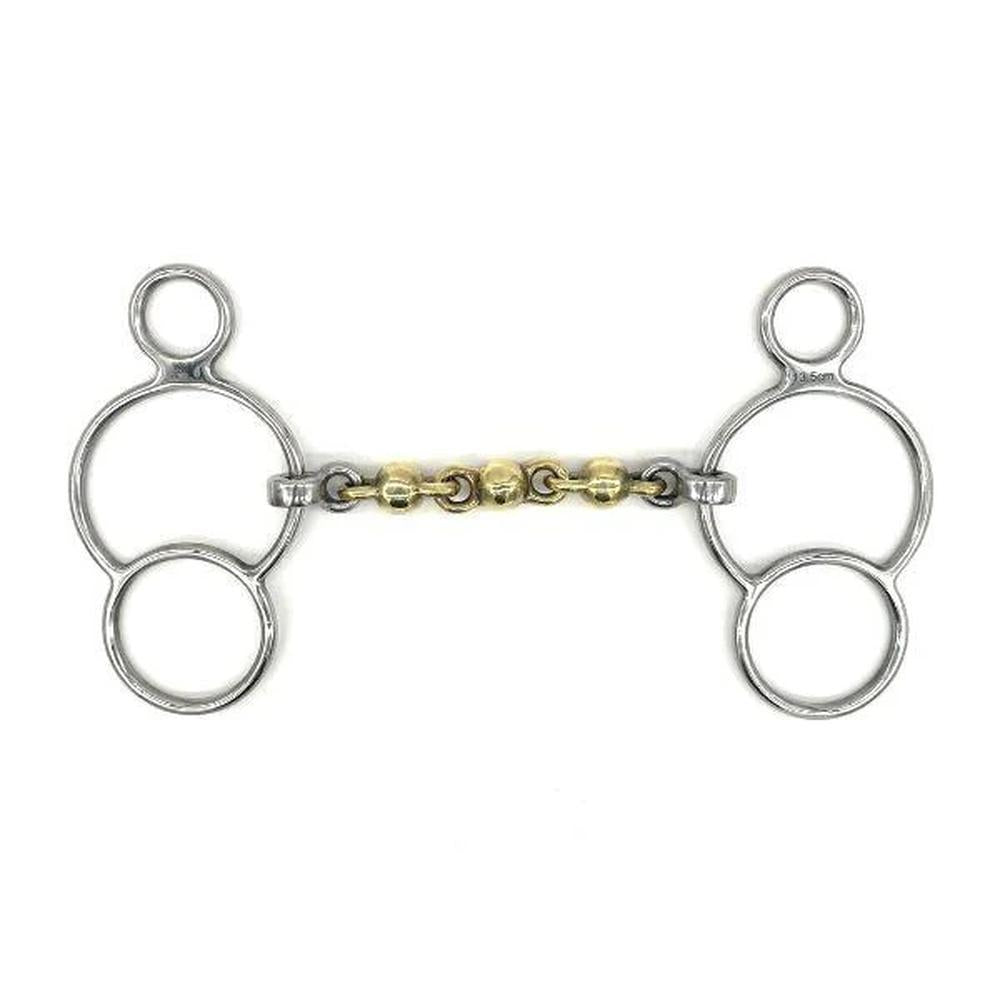 Jake Adams Brass Mouth Waterford 2 Ring Bit