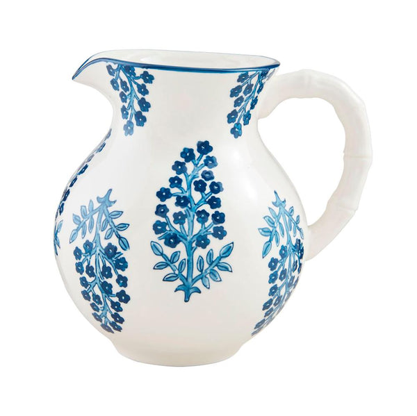 Mud Pie Block Print Pitcher