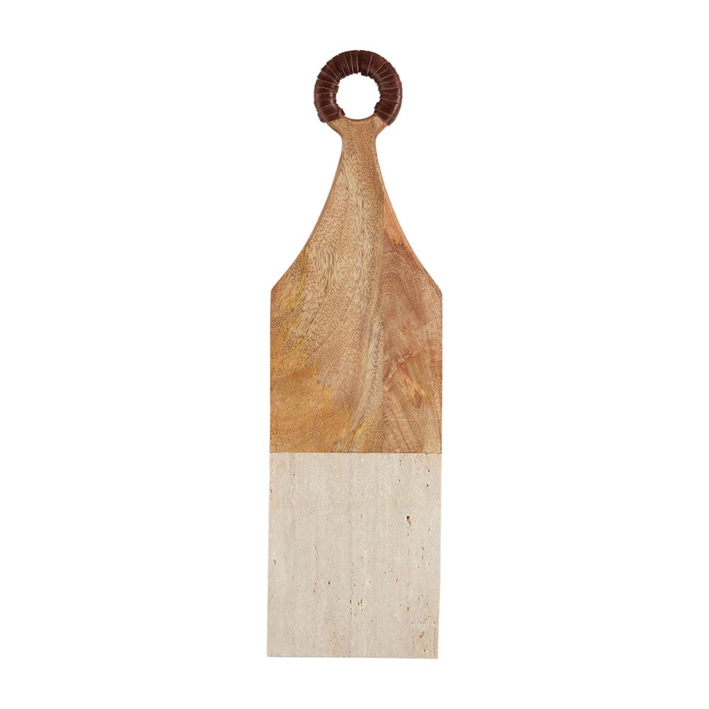 Mud Pie Small Wood & Stone Paddle Board