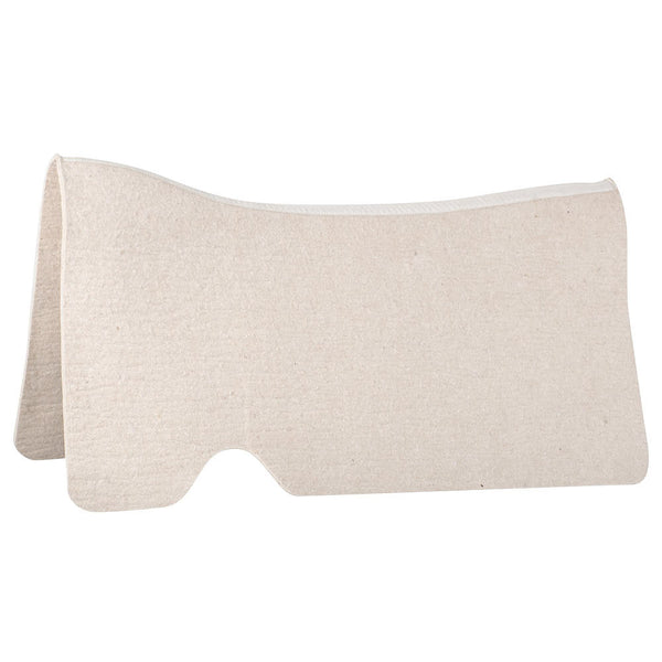 Classic White 1/4in Felt 31x33 Western Saddle Pad Liner