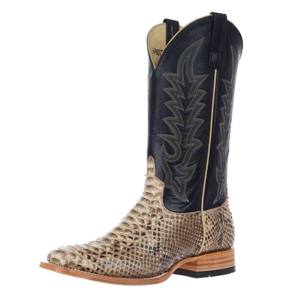 Horse Power Top Hand Men`s Mink Python 13In Blue Jeans Texas Top