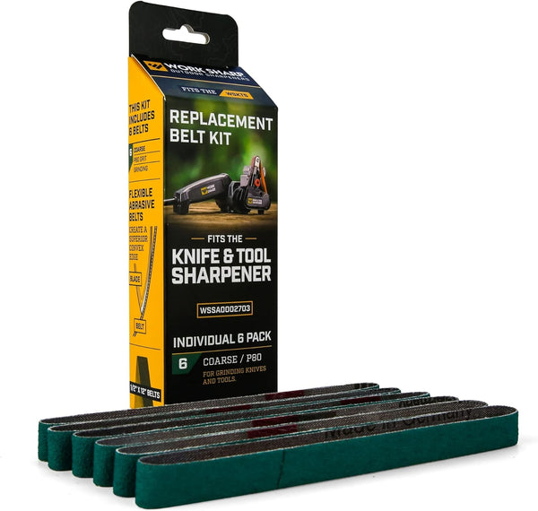Work Sharp WSKTS Coarse P80 Grit Belt Accessory Kit