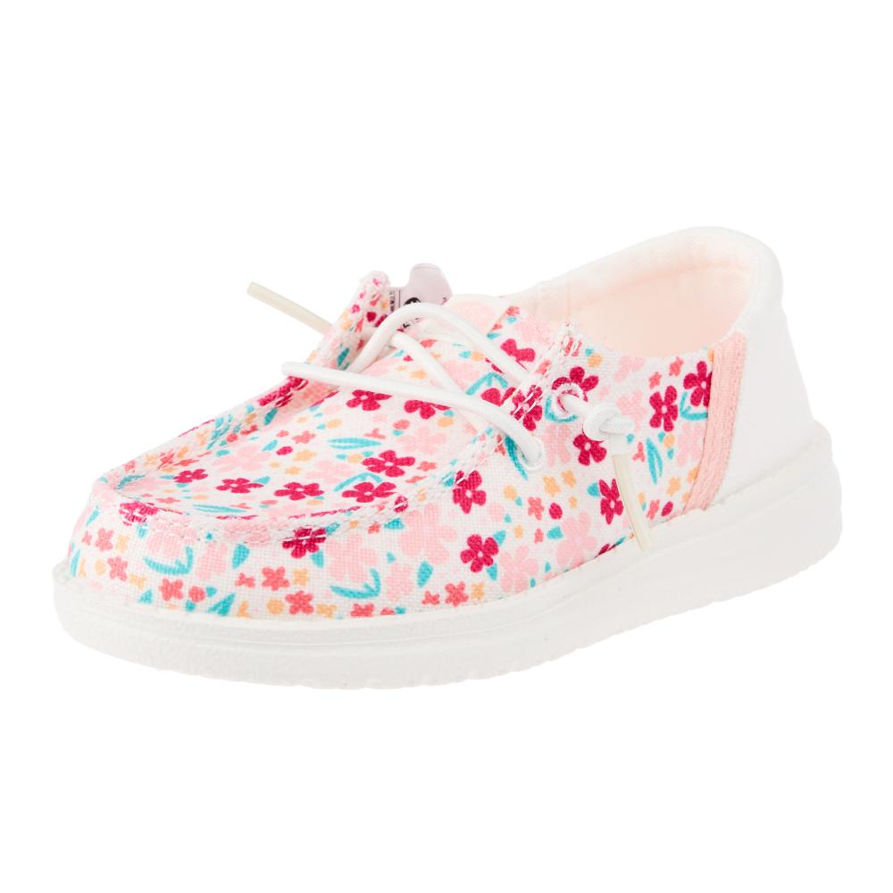 Hey Dude Wendy Funk Toddler Spring Floral Petal Pink Slip-On