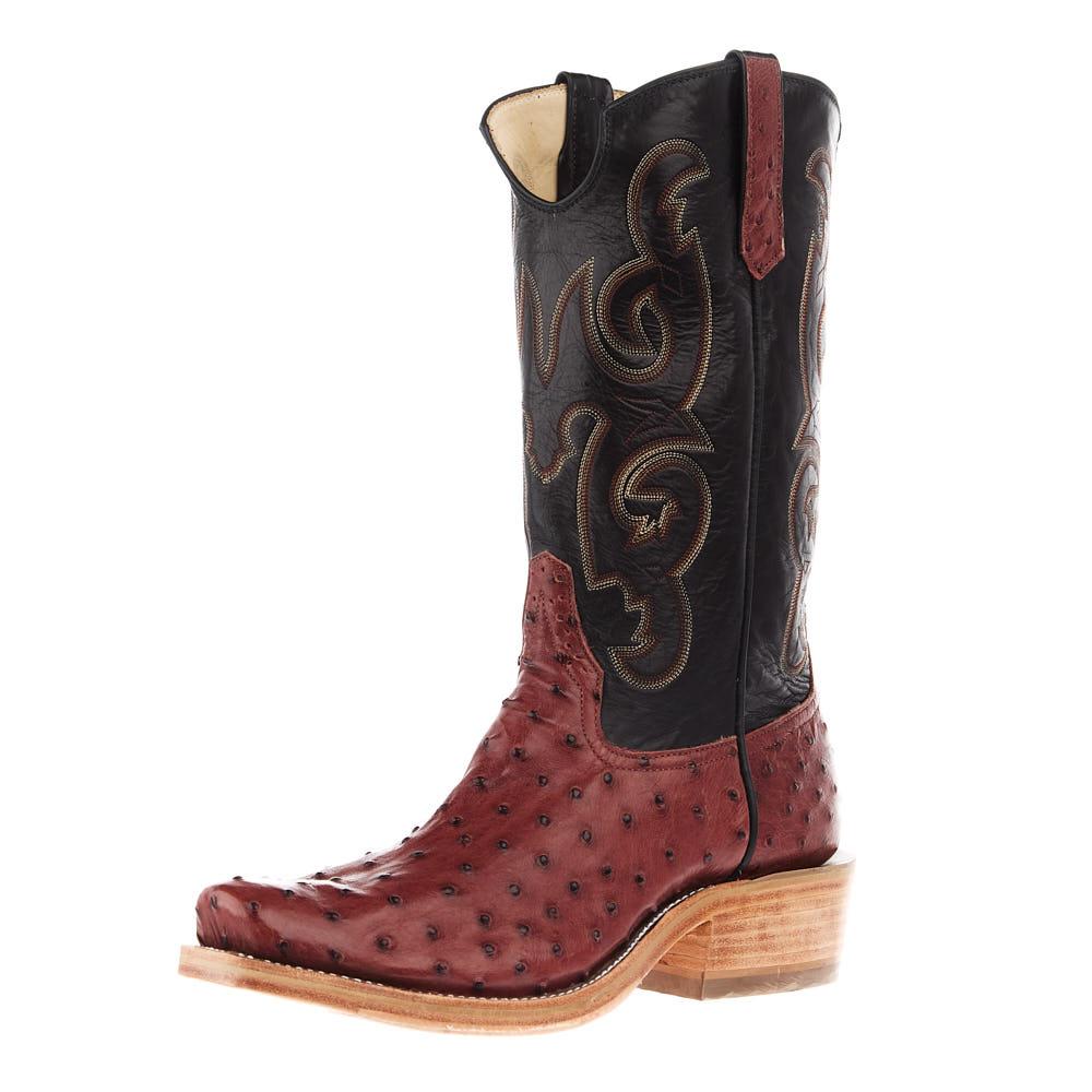 Rios Of Mercedes Men`s Ride Ready Almond Full Quill Ostrich Vamp 13in