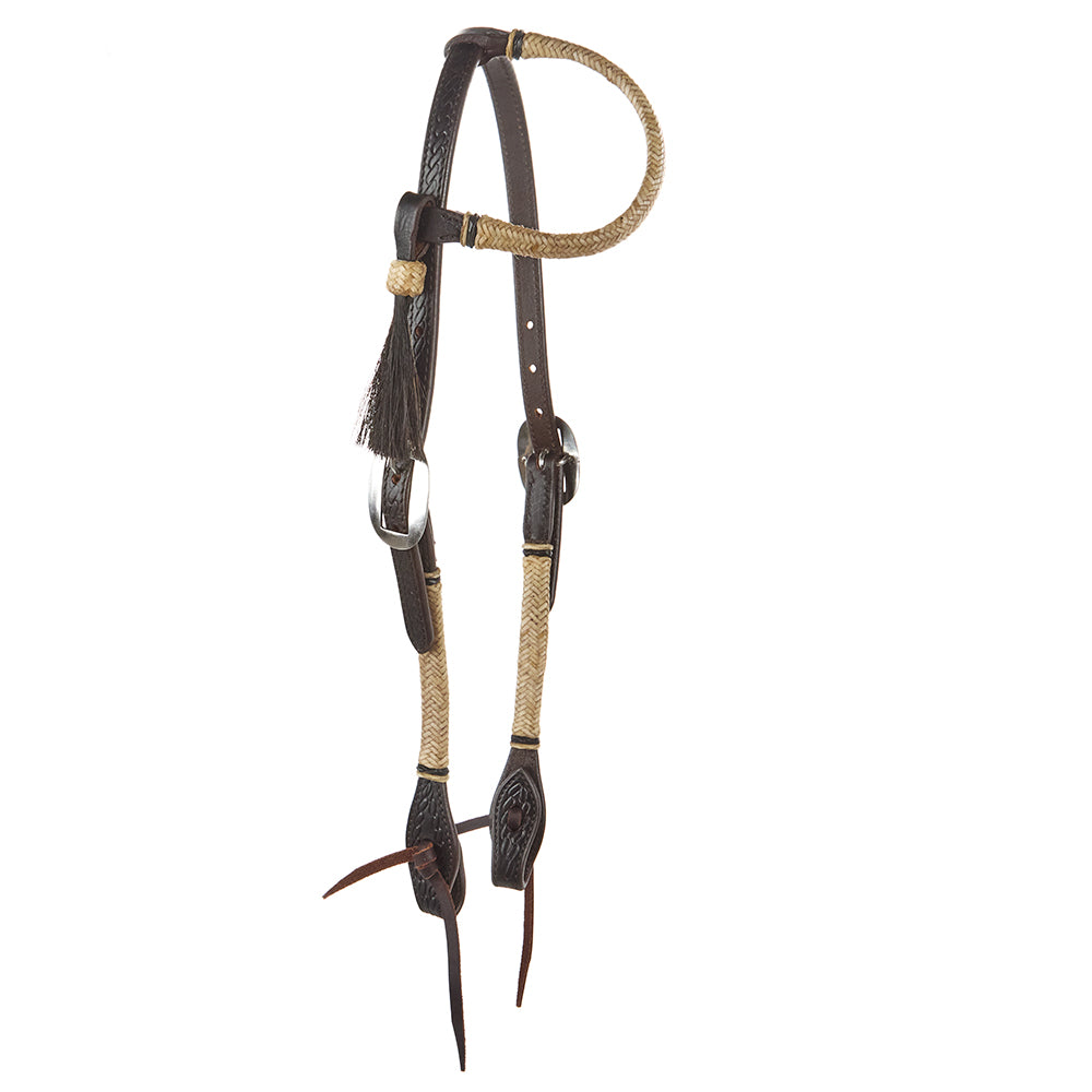 WD Tack Natural Rawhide Single Ear Headstall