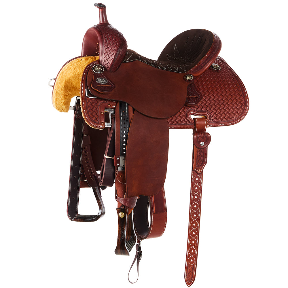 Martin Saddlery Chestnut 1/2 Breed Course Weave 14.5in Stingray