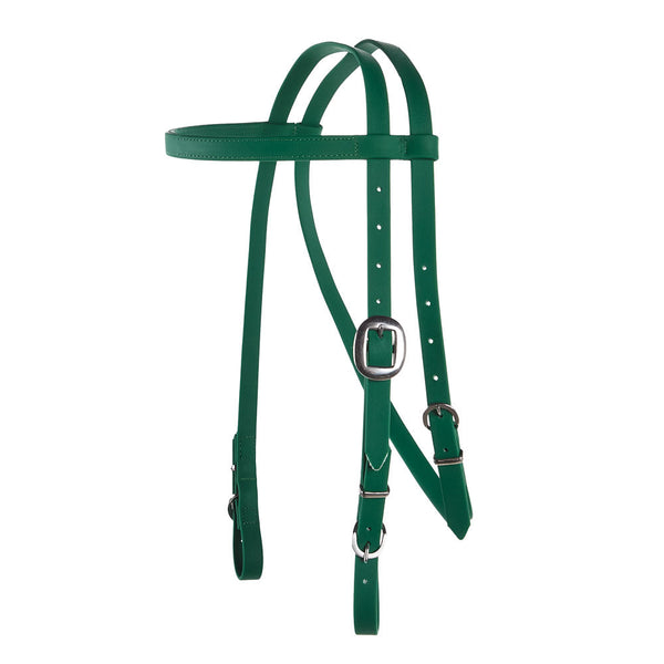Tomahawk Biothane Hunter Green Browband Headstall
