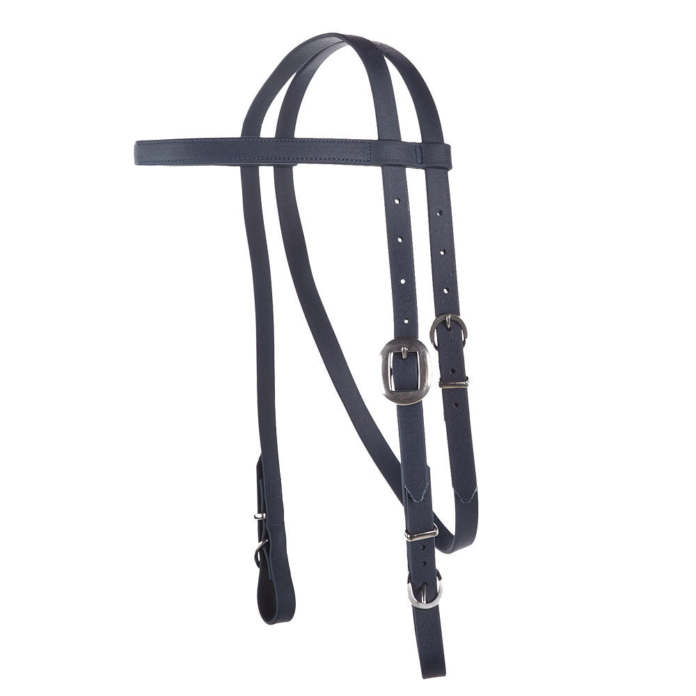 Tomahawk Biothane Black Browband Headstall