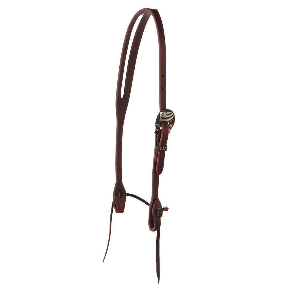 Cowperson Tack Slot Ear Headstall with B293 Buckle