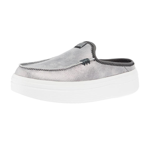 Hey Dude Women`s Austin Lift Classic Metallic Charcoal Shoes