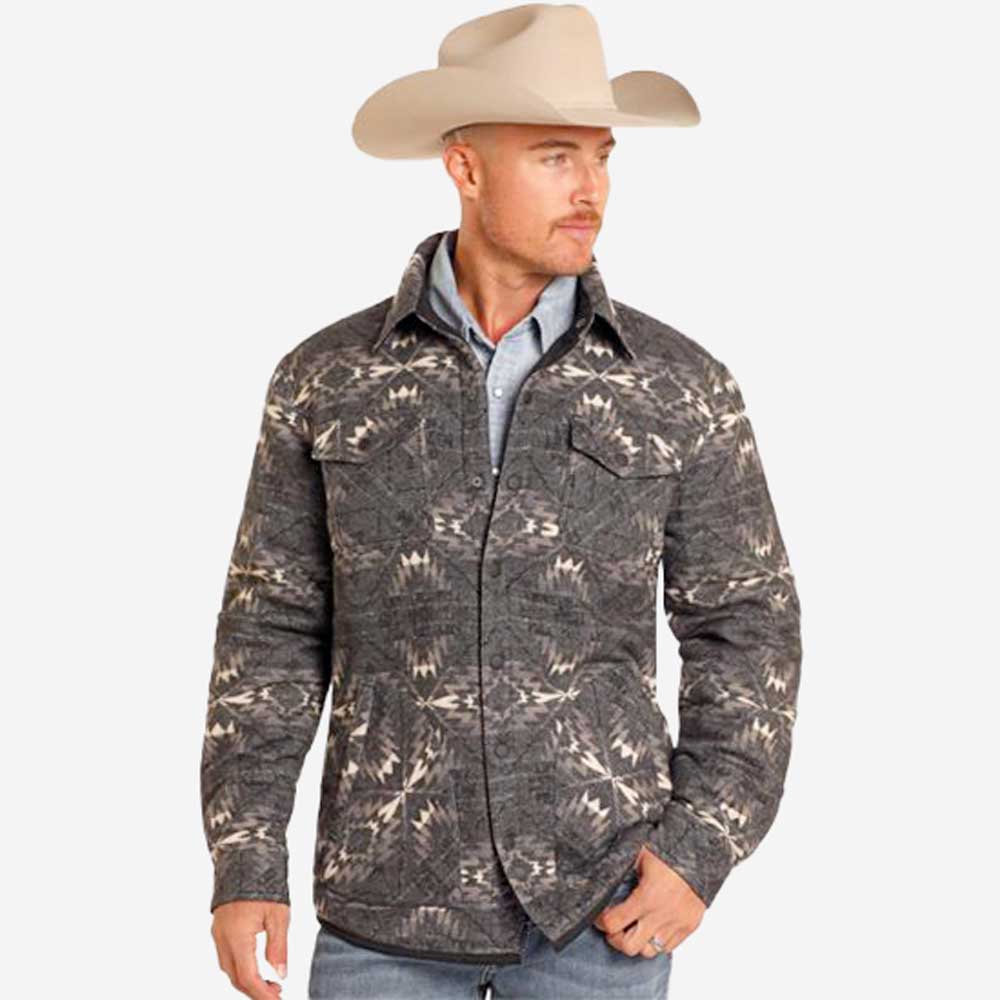 Rock & Roll Denim Reversable Aztec Jacket