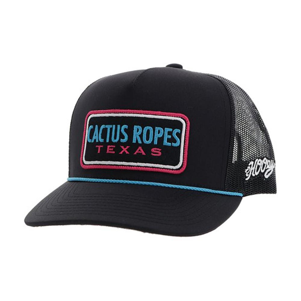 Hooey Mens Cactus Ropes Black Cap