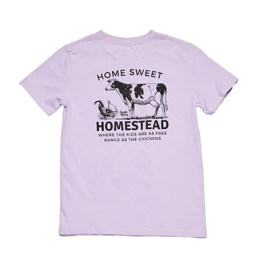 Cardin Mccoy Girl's Lavender Homestead Short Sleeve Tee