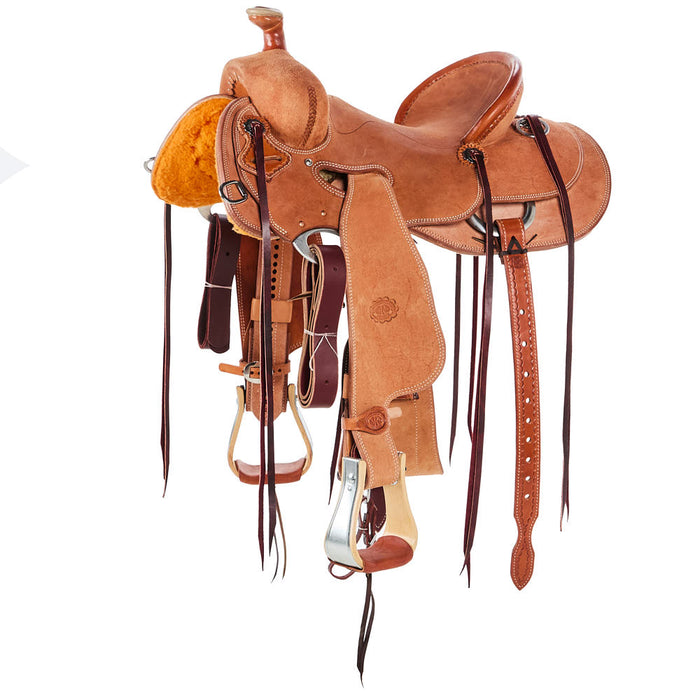 Nrs Pro Series Roughout Seat Rig Will James Ranch Roping Saddle