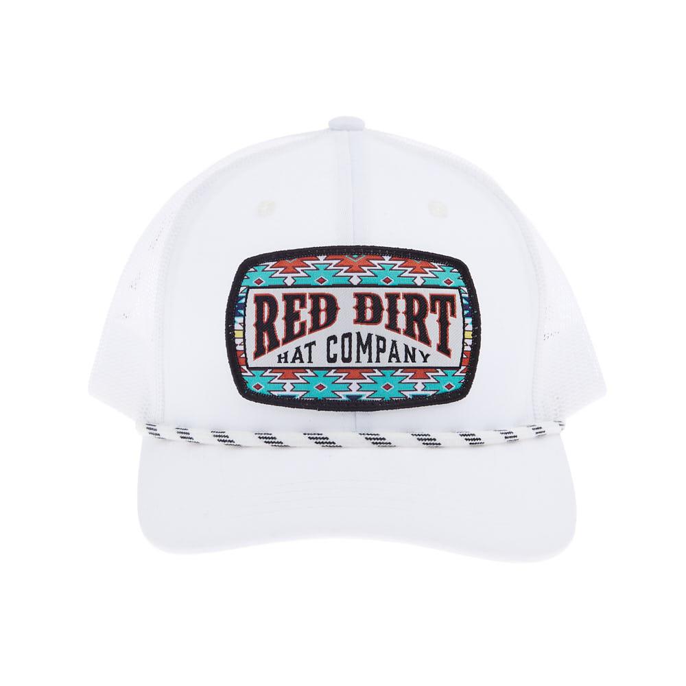 Red Dirt Hat Company Youth Boss Hog White Cap