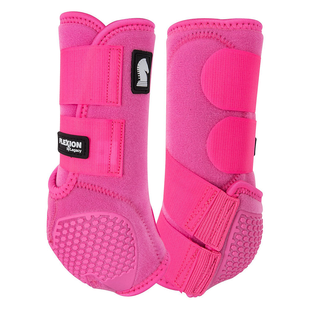 Classic Hot Pink Front Flexion By Legacy Splint Boots