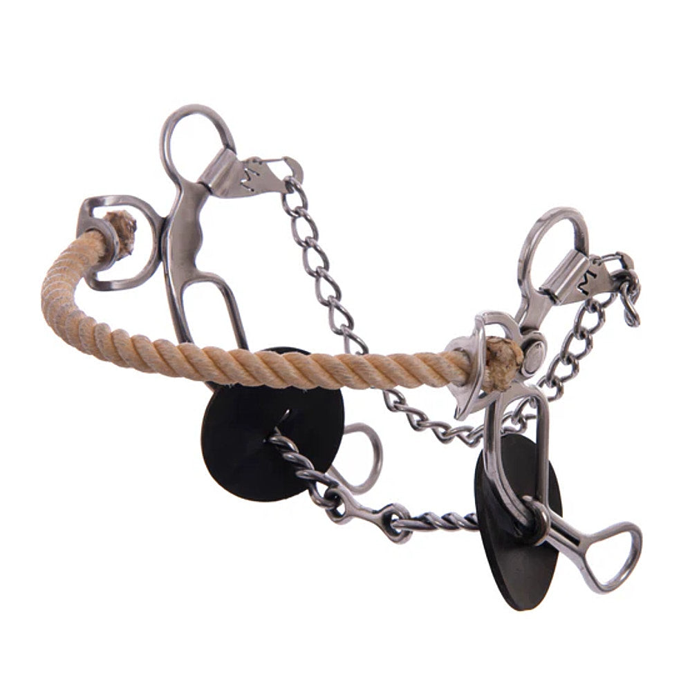 Merrill Bits Twisted Wire Dog Bone Combination Gag Bit