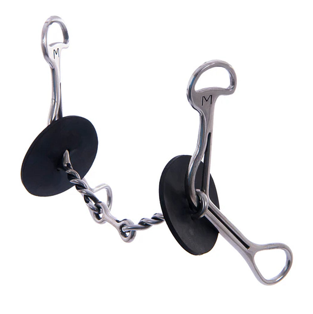 Merrill Bits Twisted Wire Dog Bone Medium Gag Bit