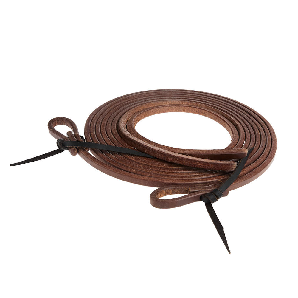 NRS Tack 3/8 in x 8ft Oiled Hand Rubbed Split Reins
