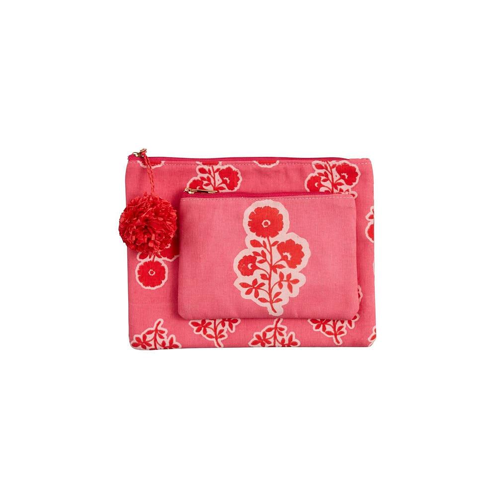 Mud Pie Pink Block Print Cast Set