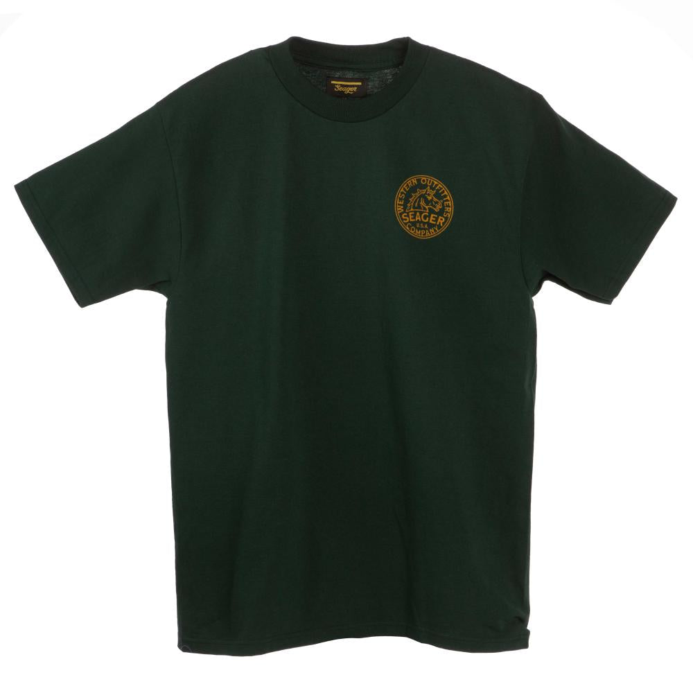 Seager Inc Men's Green Stang Tee Shirt