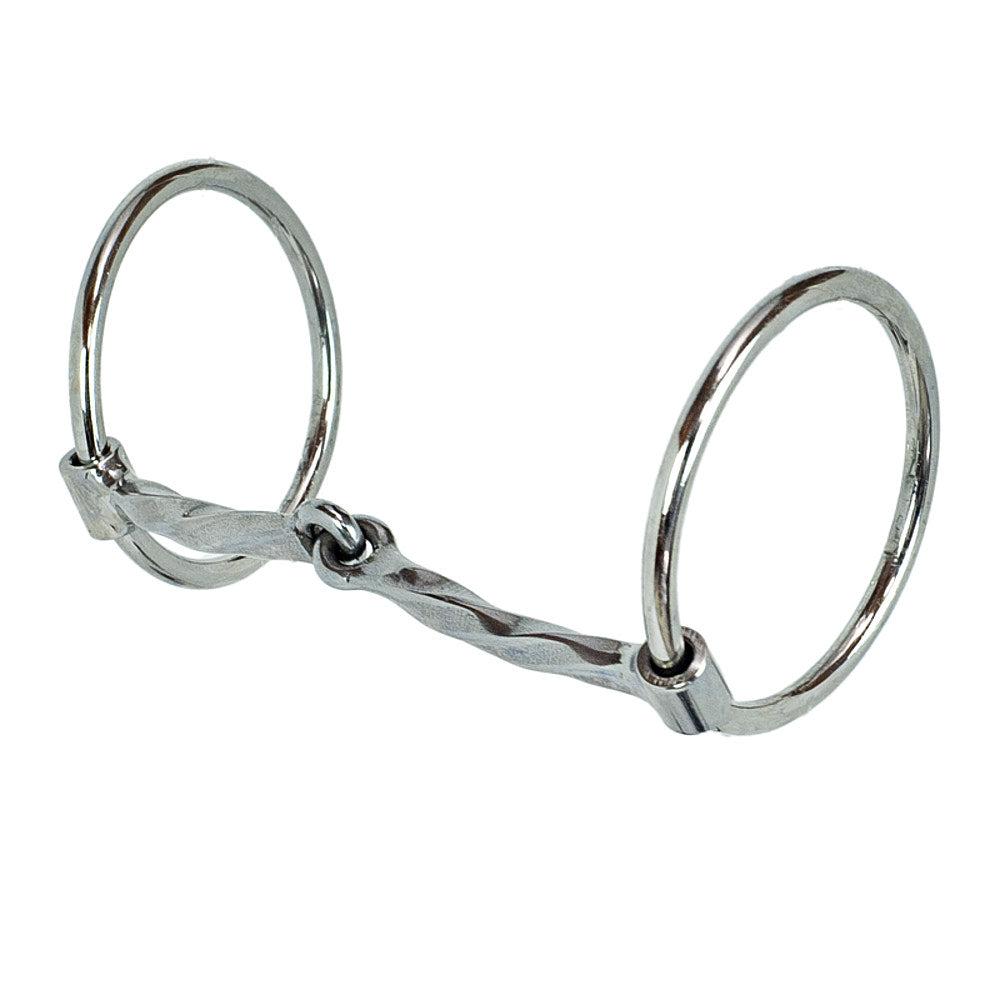 NRS Chrome Steel O-Ring Square Twist Snaffle Bit