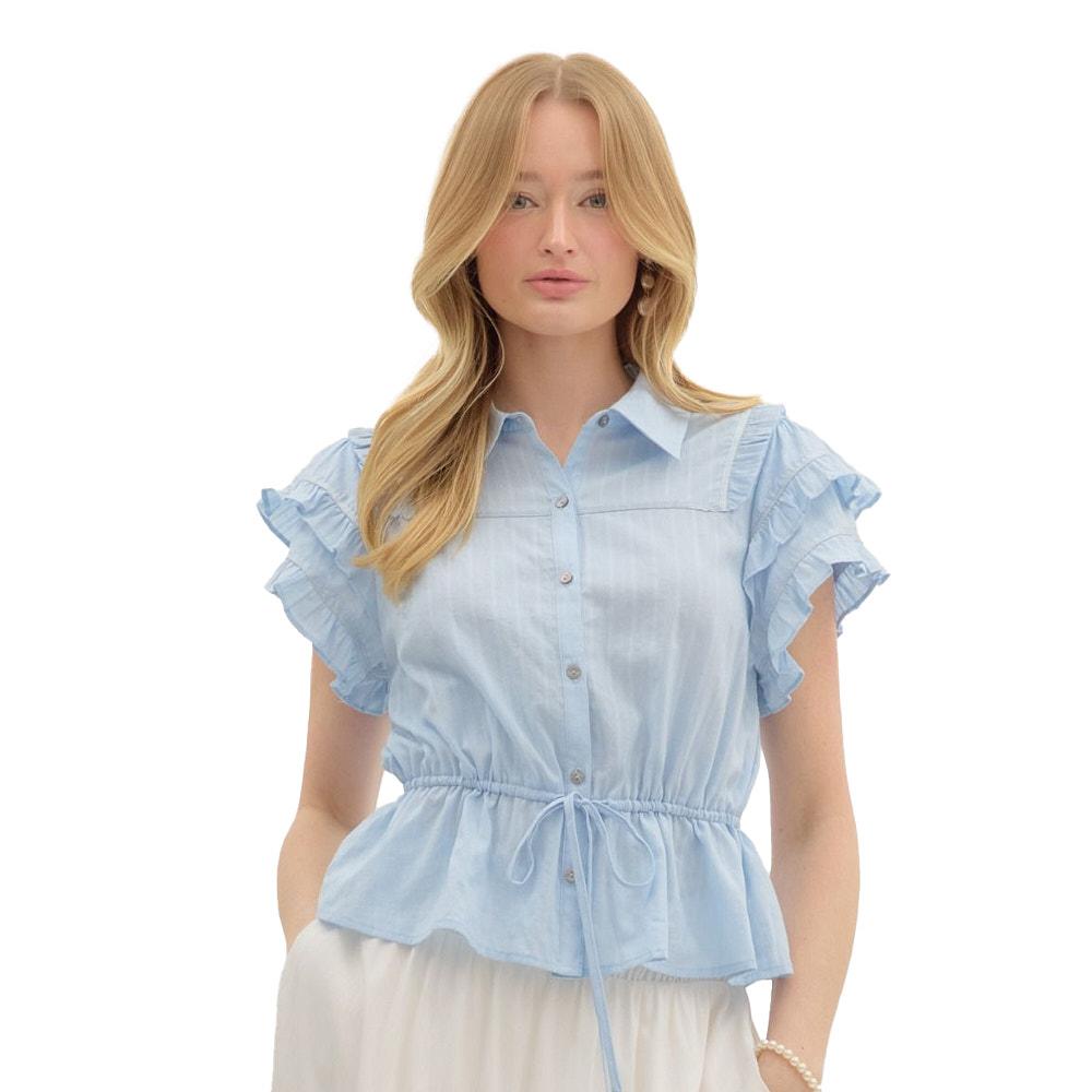 Entro Women's Blue Top