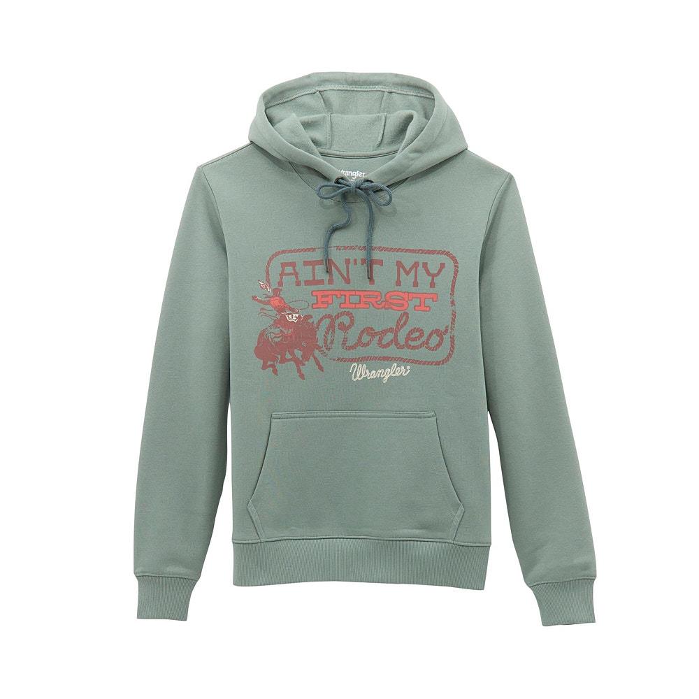 Wrangler Women's Ain't My First Rodeo Green Hoodie