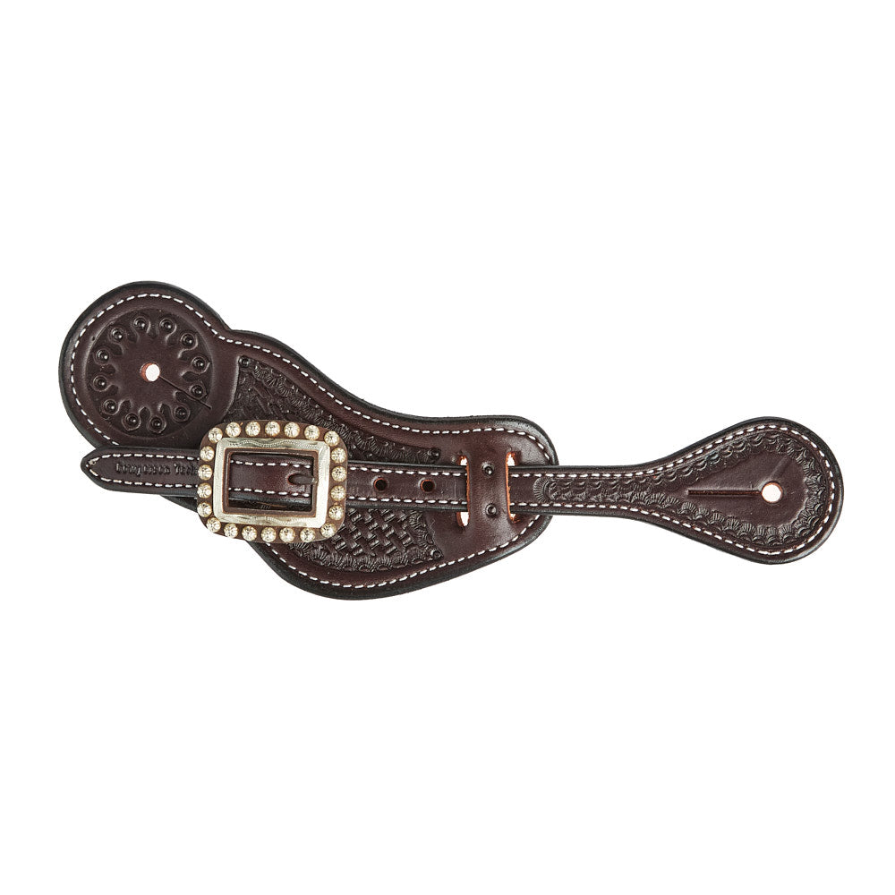 Cowperson Tack Men's Dark Antique Dot Cart Buckle Buckaroo Spur Straps