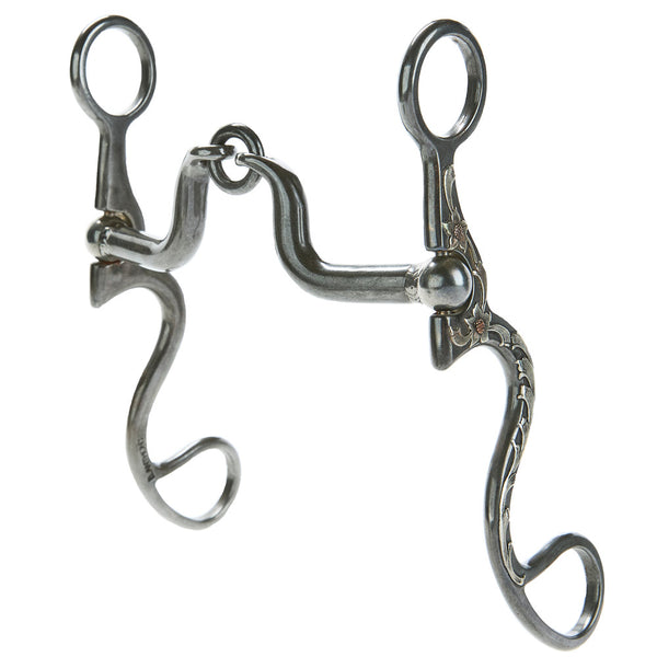 Brandon Anthony Bit & Spur Co. High Ported Snaffle Cavalry Shank Bit