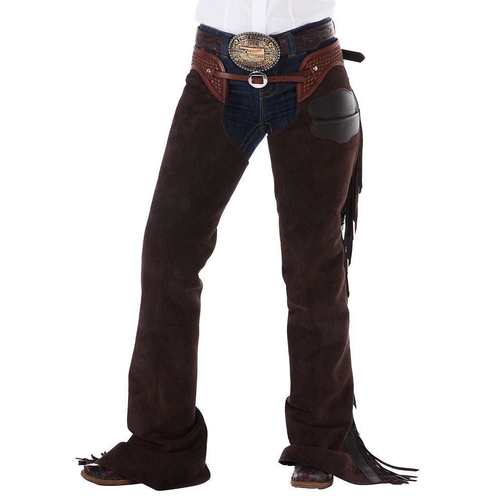 NRS Dark Chocolate Roughout Versatility Show Chaps