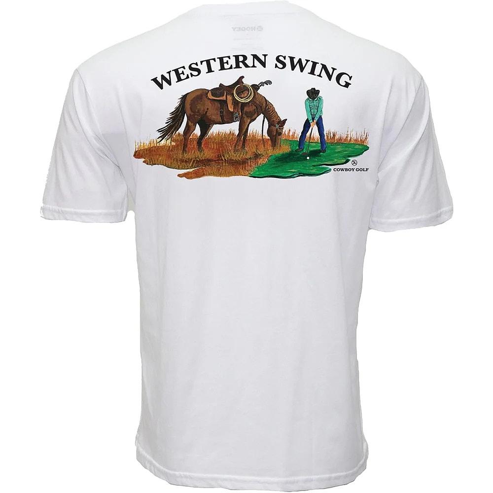 Hooey Men's Western Swing White Tee Shirt