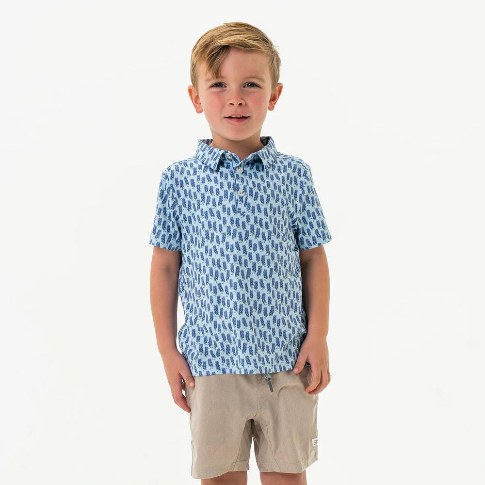 Burlebo Boy's Bluebonnets Polo