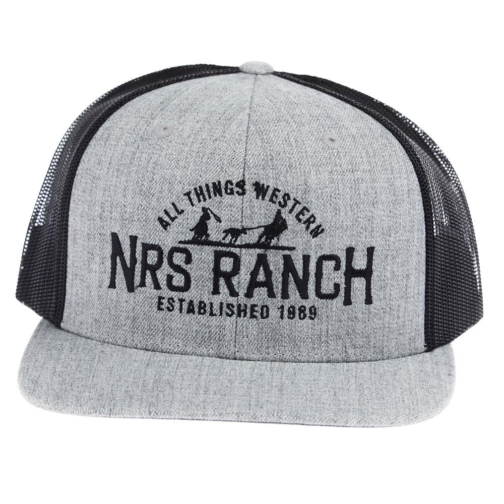 NRS Ranch Embroidery Logo Grey & Black Cap