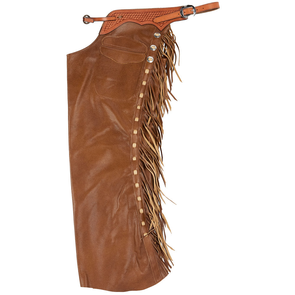 NRS Brown Smooth and Cream Lace Large Chaps