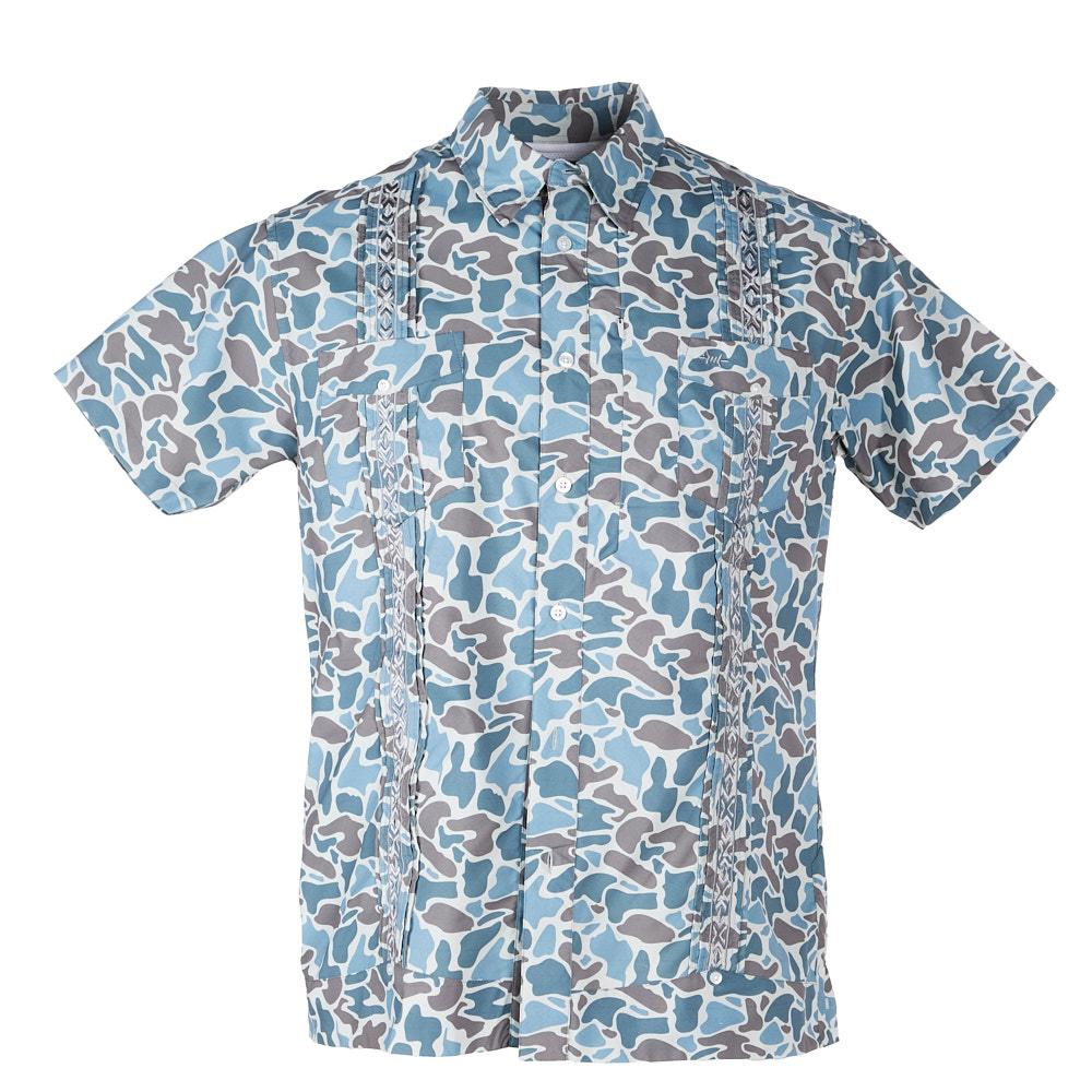Texas Standard Men's Guayabera Libra Camo Frio Shirt