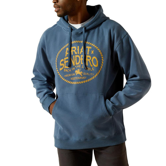 Ariat Men's Dark Denim Sendero Back In The Saddle Hoodie