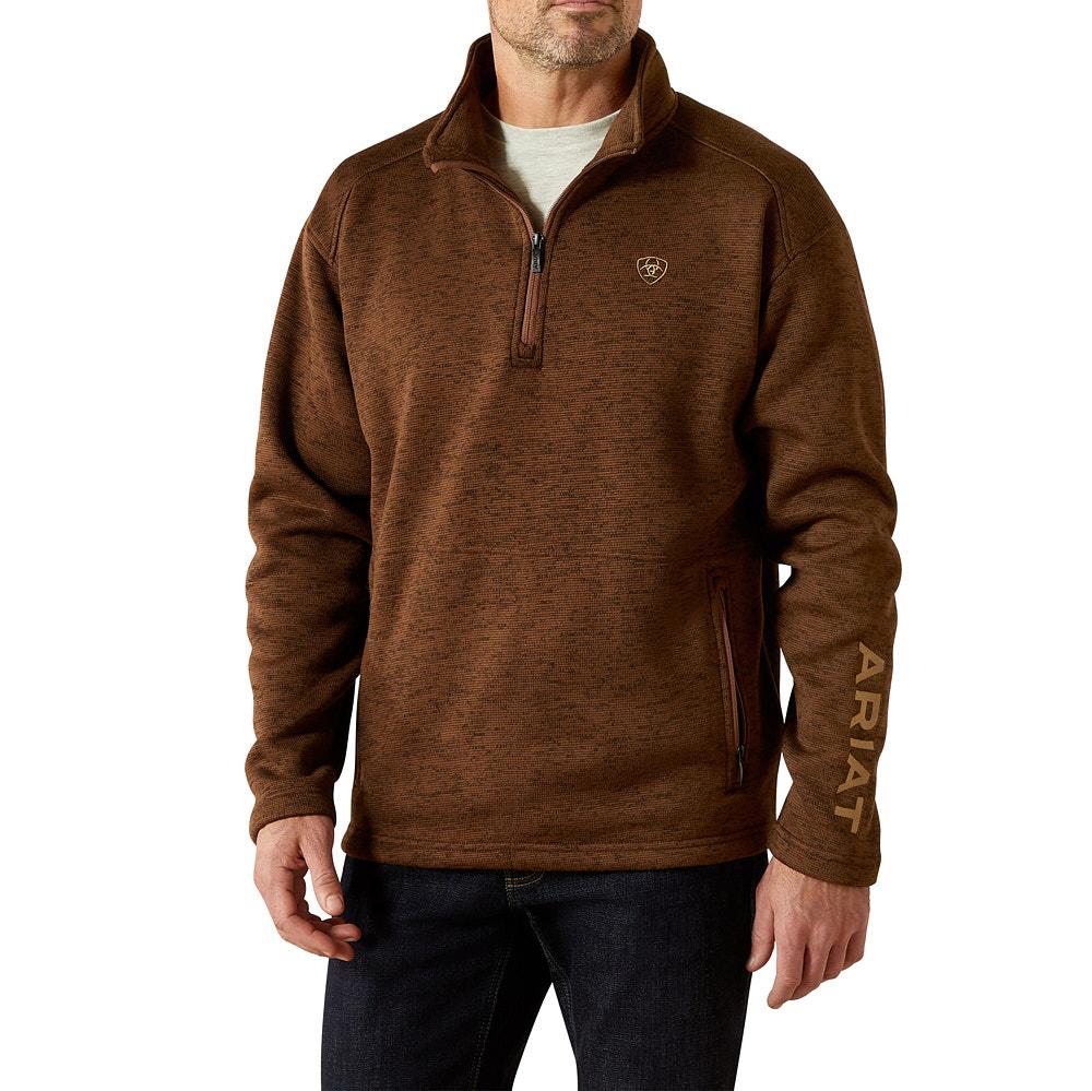Ariat Men's Khaki Caldwell Reinforced Snap Sweater