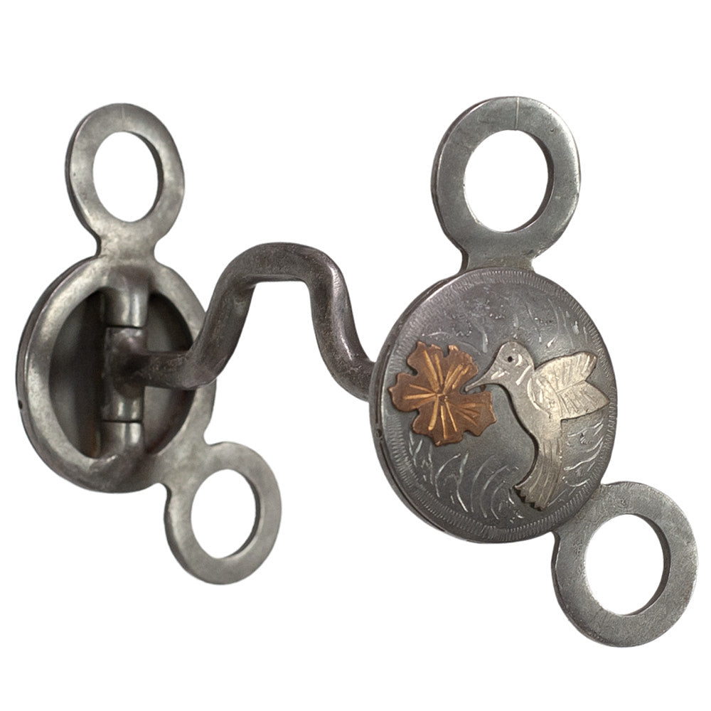 NRS Large Concho Square Port Bit - Hummingbird
