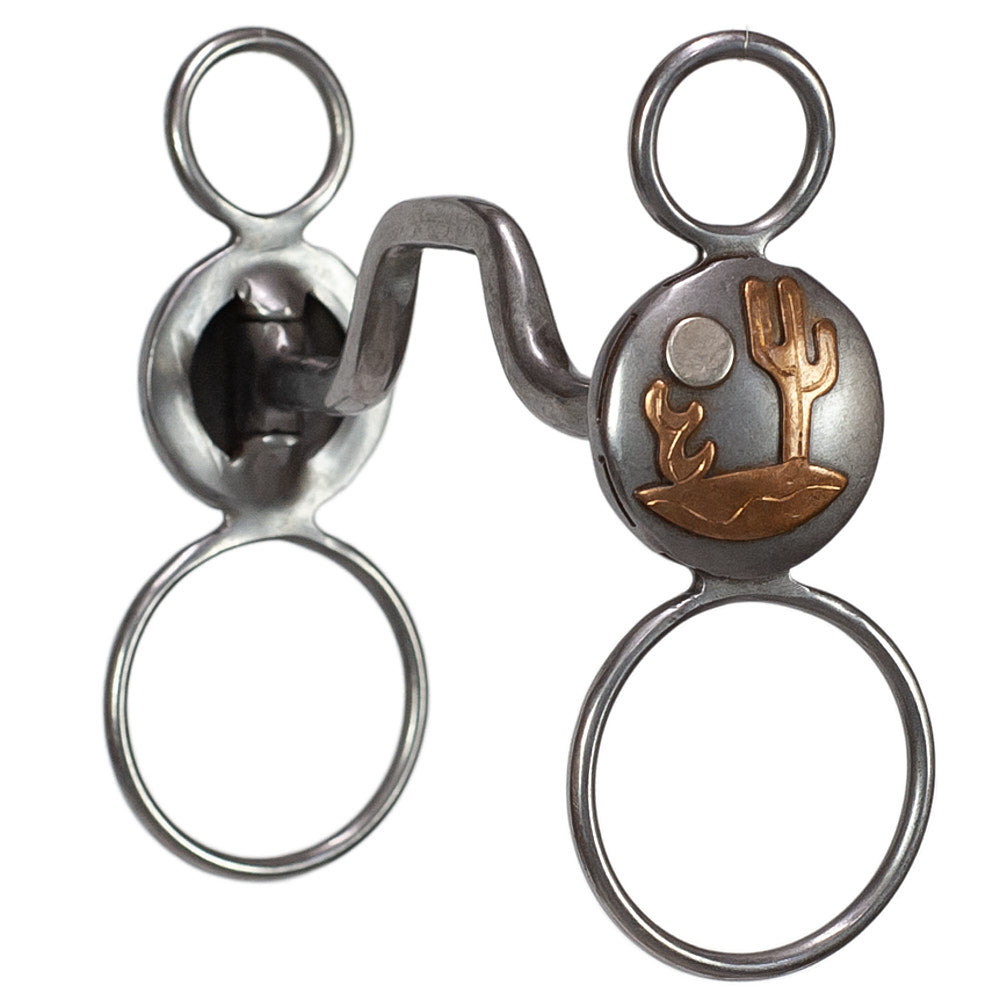 NRS Large Concho Square Port Globe Bit - Cactus & Moon